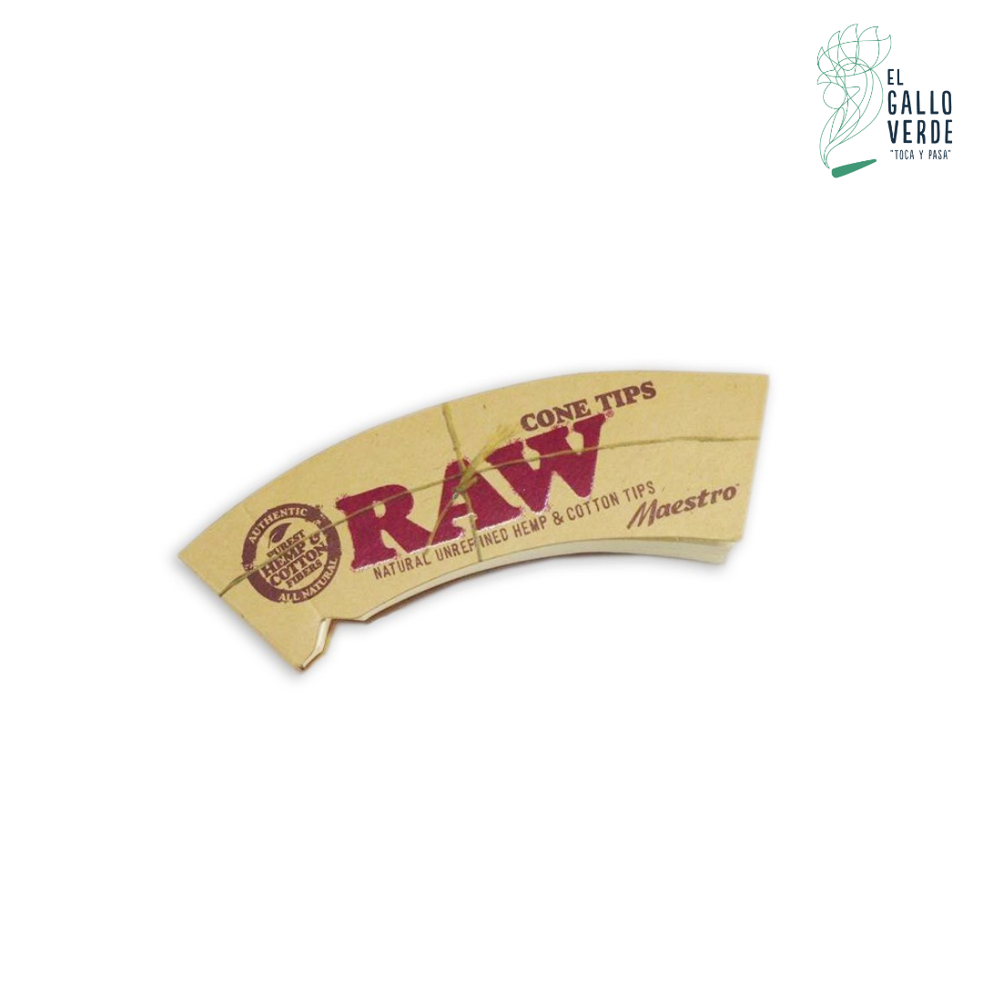 Caja RAW Filtros de Carton Maestro – El Gallo Verde Smoke Shop